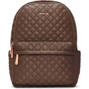 Mz Wallace Metro Deluxe Backpack - Walnut
