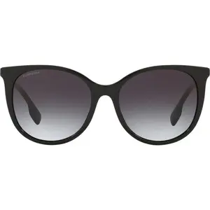 Burberry 55mm Cat Eye Sunglasses - Black/grey Gradient