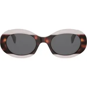Celine Triomphe 52mm Oval Sunglasses - Pink/other/smoke