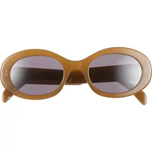 CELINE CELINE Triomphe 52mm Oval Sunglasses