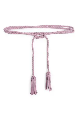 ADA Ada' Braided Leather Belt Lilac