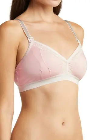 THE DAIRY FAIRY Rose 2.0 Wireless Nursing & Hands-free Pumping Bra - Blush