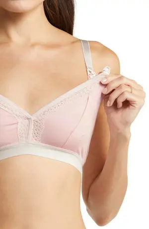 THE DAIRY FAIRY Rose 2.0 Wireless Nursing & Hands-free Pumping Bra - Blush