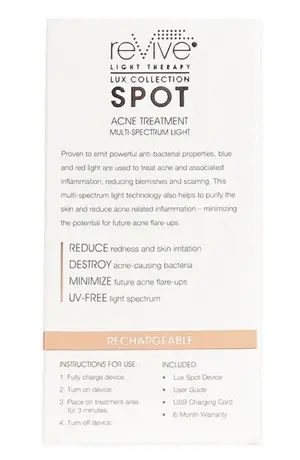 REVIVE LIGHT THERAPY Lux Collection Spot Acne Treatment Device - White