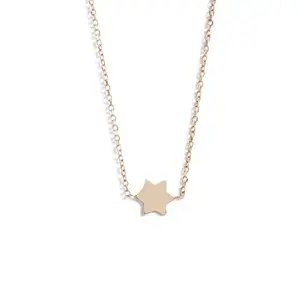 Anzie Love Letter Star Of David Pendant Necklace - Yellow Gold