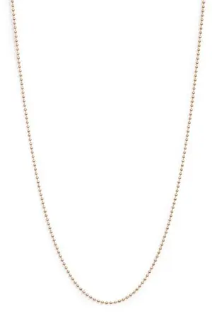 Anzie Mini Ball Chain Necklace - Yellow Gold