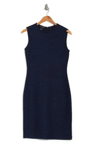 St. John Slub Float Knit Sleeveless Dress