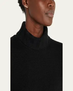 SYDNEY EVAN Wavy Bar Single Ear Climber With Diamonds