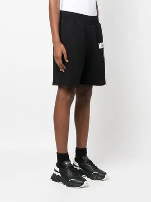Moschino Logo-print Organic-cotton Shorts