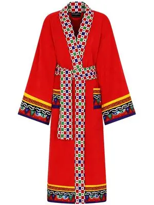 Dolce & Gabbana Terry Bath Robe - Red