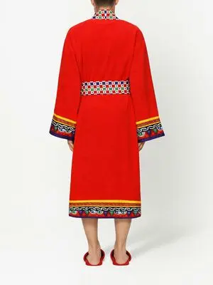 Dolce & Gabbana Terry Bath Robe - Red