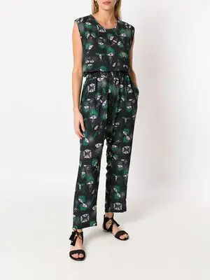 OLYMPIAH Eye-print Straight Trousers