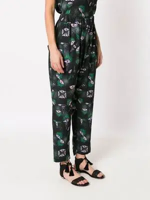 OLYMPIAH Eye-print Straight Trousers