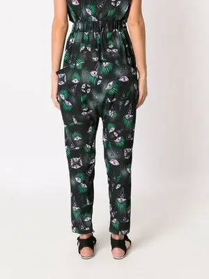 OLYMPIAH Eye-print Straight Trousers