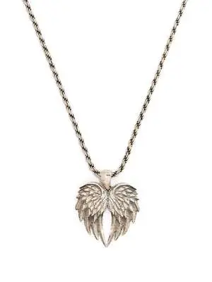 Emanuele Bicocchi Wings Pendant Necklace - Silver