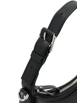 Valentino Garavani Vltn Leather Shoulder Bag - Black