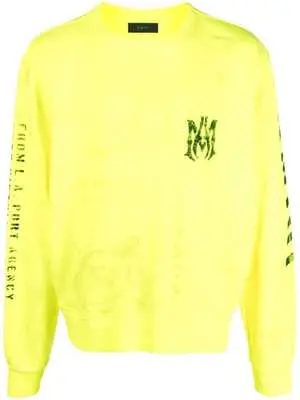 Amiri Graphic Print Crewneck Sweatshirt