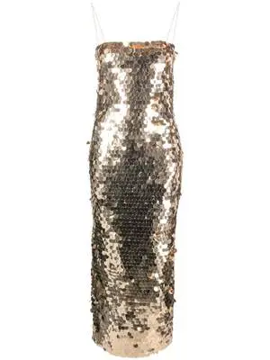 THE NEW ARRIVALS ILKYAZ OZEL Phoenix In Serpent Doré Dress