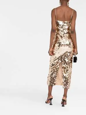THE NEW ARRIVALS ILKYAZ OZEL Phoenix In Serpent Doré Dress