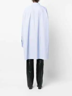 MAISON MARGIELA Pinstriped Poplin Shirt - Blue