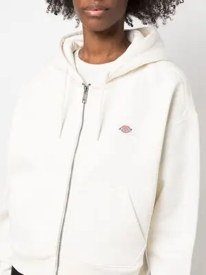 Dickies Logo-patch Zip-up Hoodie