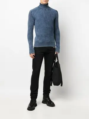 DIESEL® Ribbed-knit Roll-neck Jumper