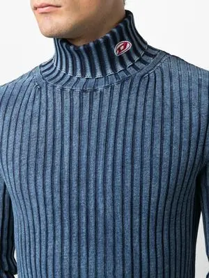 DIESEL® Ribbed-knit Roll-neck Jumper