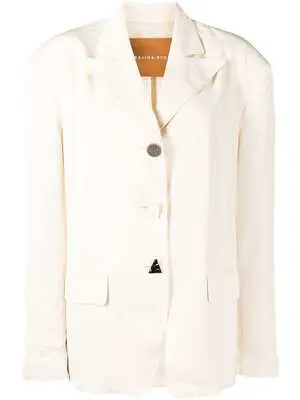 REJINA PYO Sloane Single-breasted Blazer - White