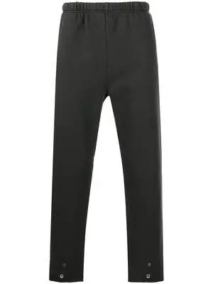LES TIEN Cropped Straight-leg Joggers - Grey