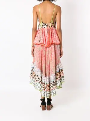 OLYMPIAH Multi-print Tiered Dress
