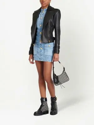 Balmain Denim Fitted Mini Dress