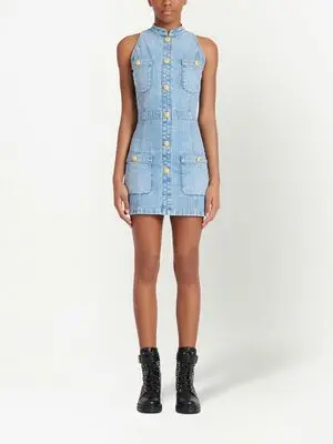 Balmain Denim Fitted Mini Dress
