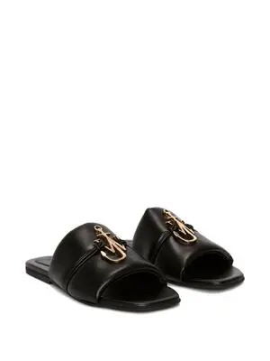 JW Anderson Anchor Logo-plaque Slides - Black
