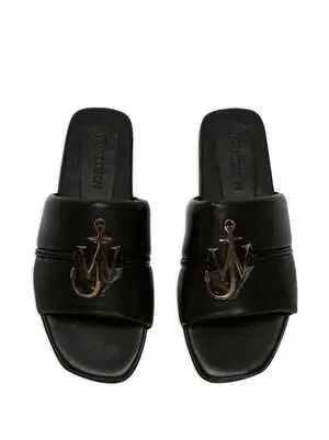 JW Anderson Anchor Logo-plaque Slides - Black