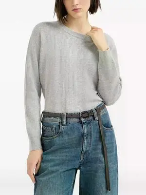 Brunello Cucinelli Round-neck Cashmere Jumper - Grey