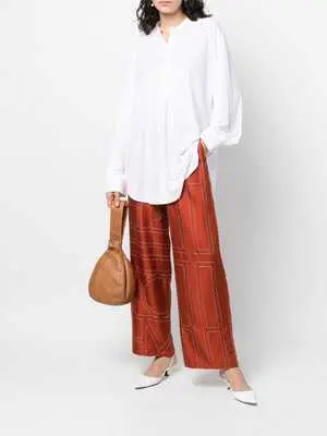 TOTEME Semi-sheer Longline Blouse