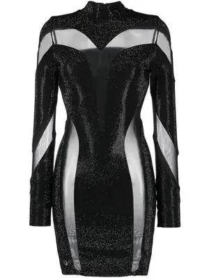 Philipp Plein Sheer Cocktail Dresses