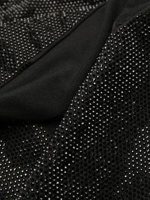 Philipp Plein Crystal-embellished Panelled Dress - Black