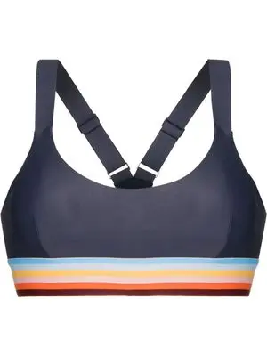The Upside Rainbow-stripe Sports Bra