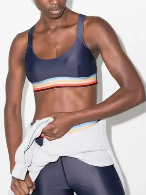 The Upside Rainbow-stripe Sports Bra