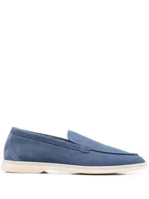 SCAROSSO Ludovico Suede Loafers - Blue