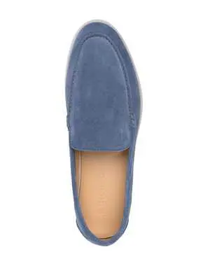 SCAROSSO Ludovico Suede Loafers - Blue
