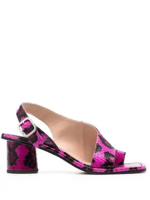 SCAROSSO Jill Snakeskin-effect Sandals