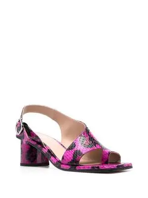 SCAROSSO Jill Snakeskin-effect Sandals
