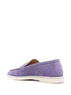 SCAROSSO Ludovica Suede Loafers - Purple