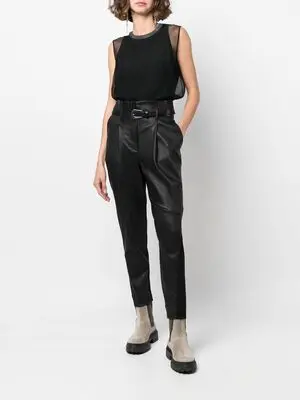 Brunello Cucinelli Woven Tapered-leg Trousers