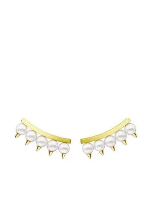 TASAKI 18k Yellow Danger Pearl Plus Earrings - Gold