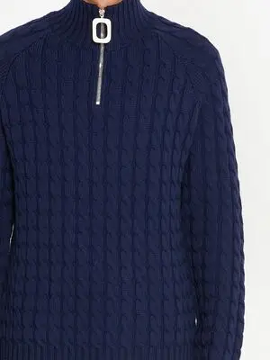 JW Anderson Henley Cable-knit Jumper