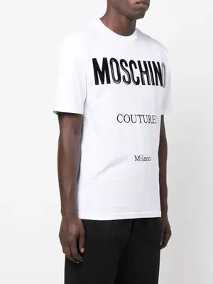Moschino Logo-print Organic Cotton T-shirt - White