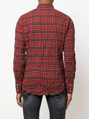 Dsquared2 Checked Cotton-blend Shirt